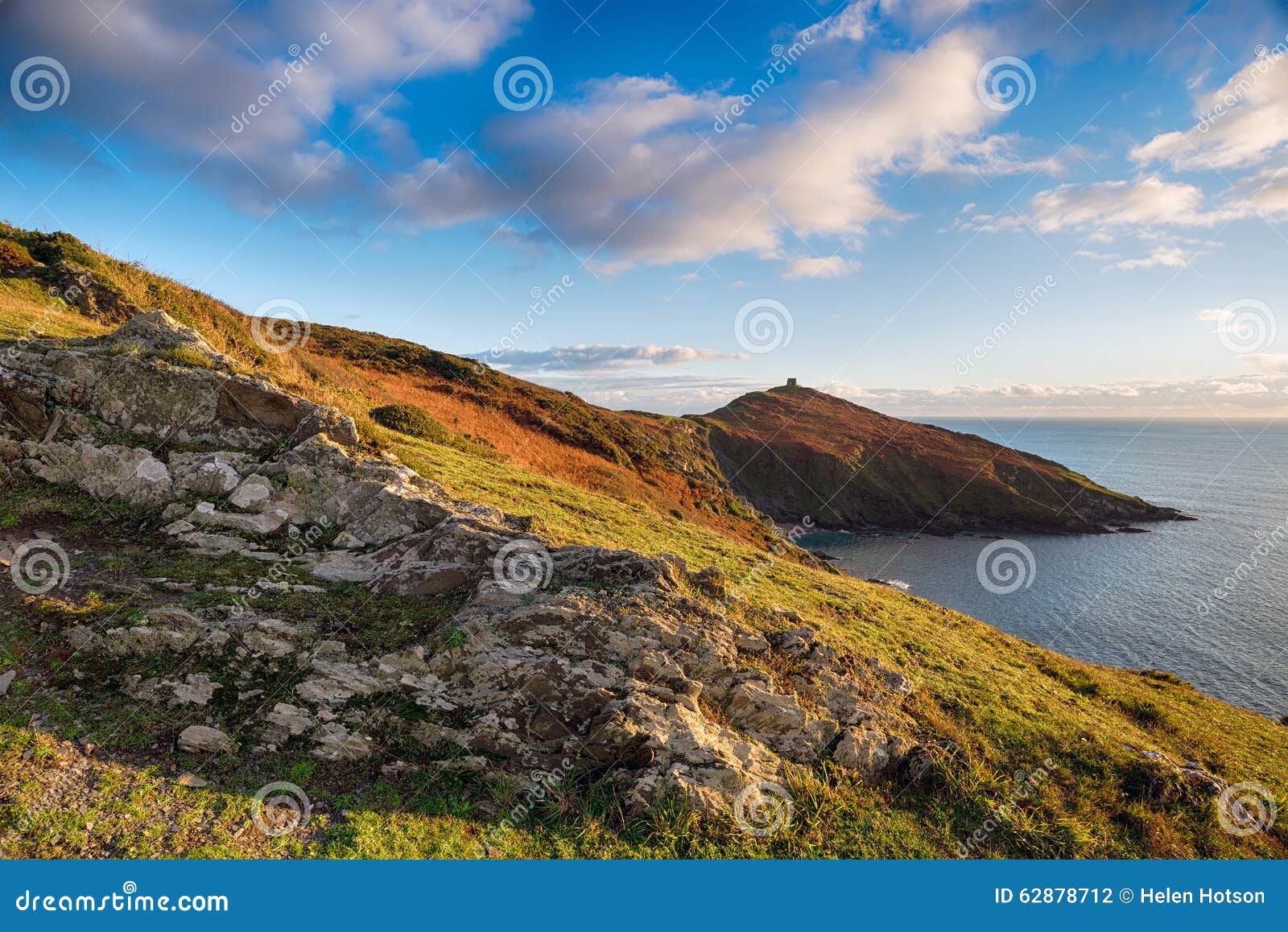 Rame Head on the Cornish Coast Stock Photo - Image of britain, cornwall ...