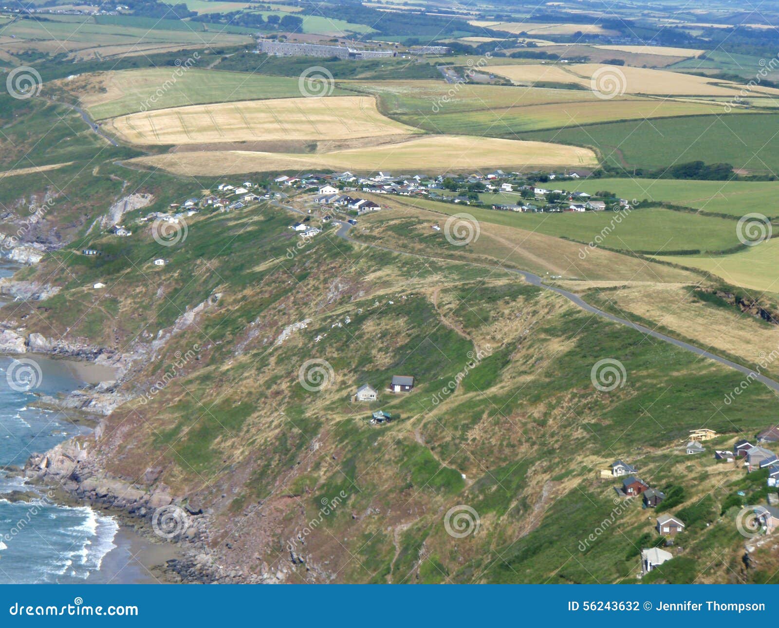 Rame Peninsula, Cornwall stock photo. Image of fields - 56243632