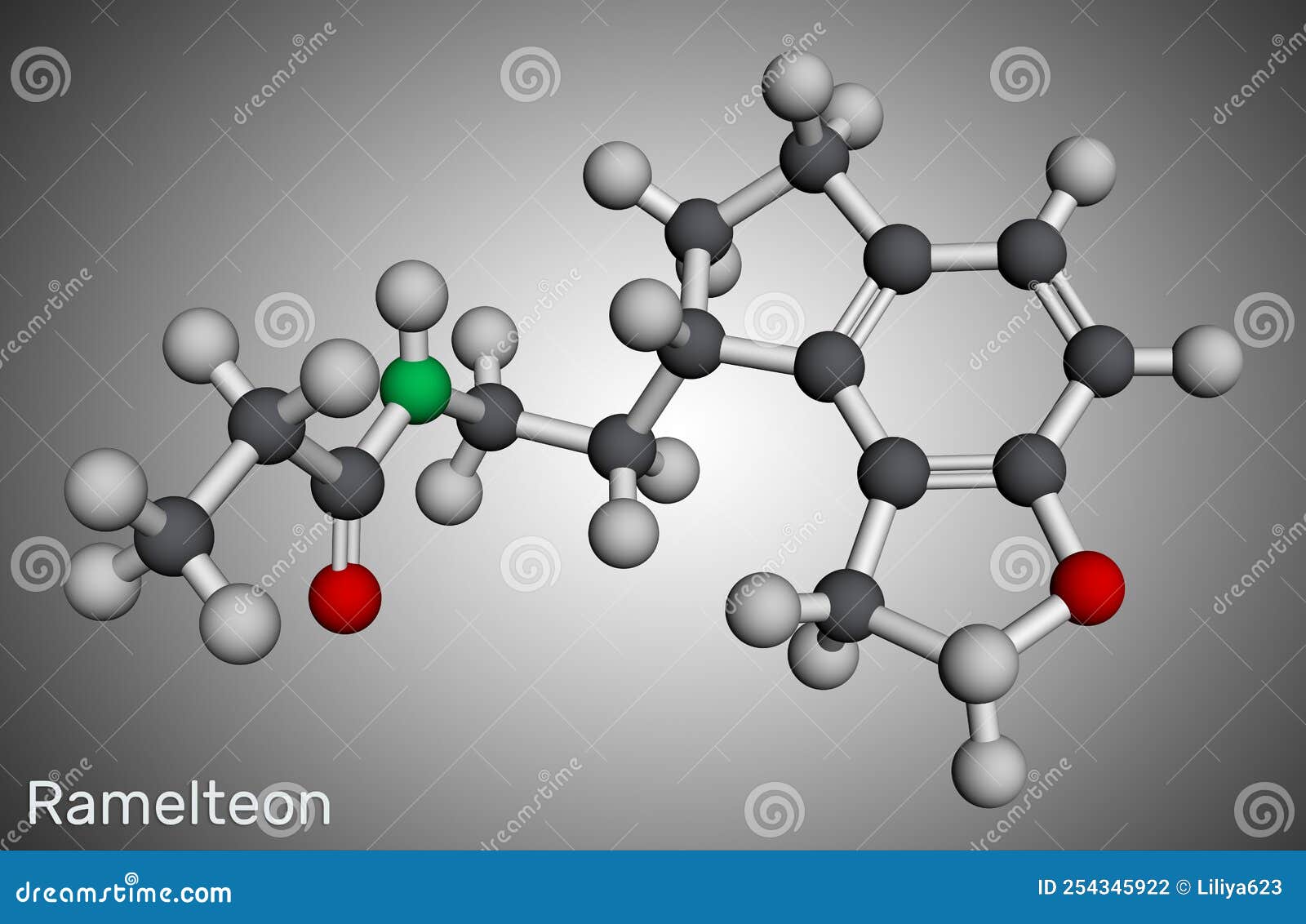 Ramelteon Molecule. it is Melatonin Receptor Agonist, Used To Treat ...
