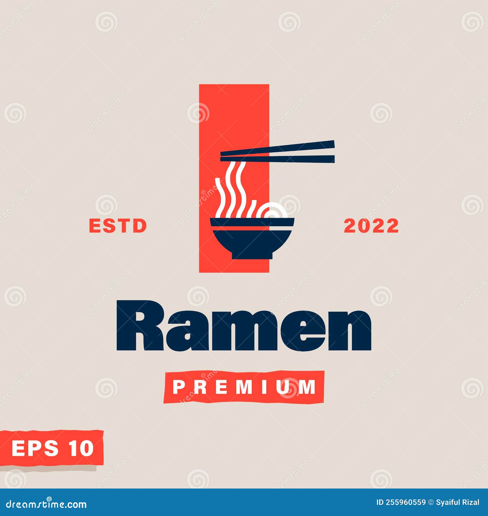 Ramen Alphabet Logo I stock illustration. Illustration of creative ...