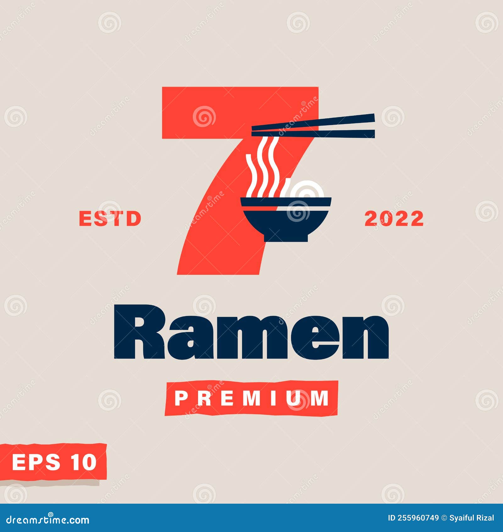 Ramen Alphabet Logo 7 stock illustration. Illustration of letter ...