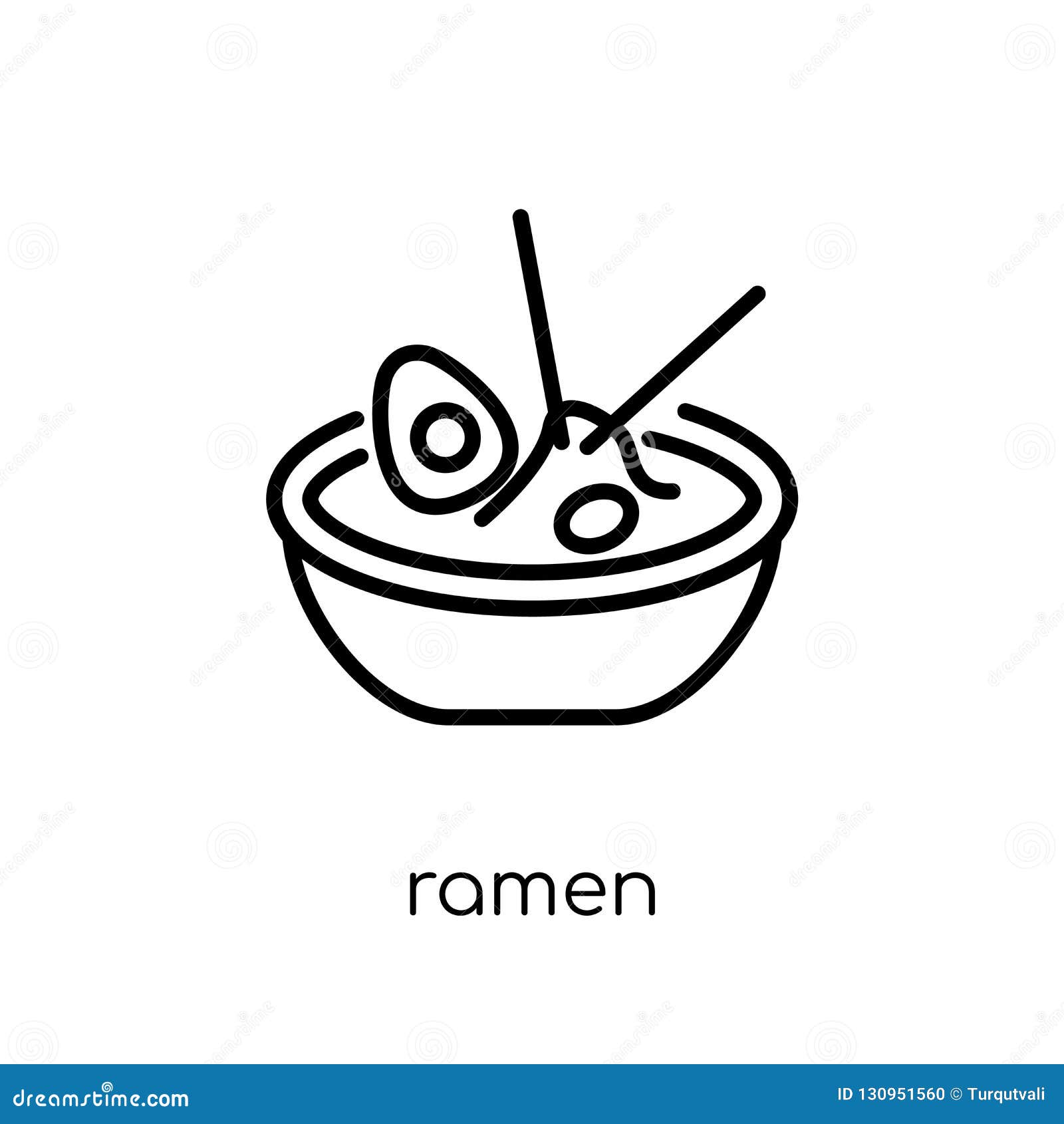 Ramen Icon from Restaurant Collection. Stock Vector - Illustration of ...