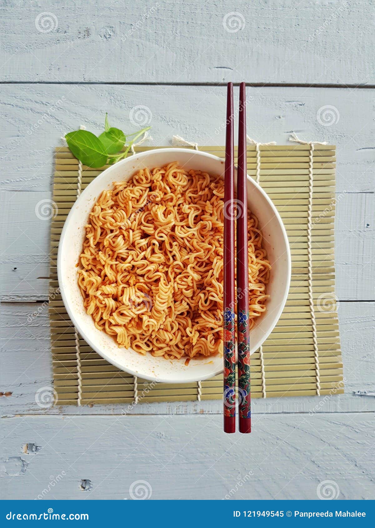 Ramen stock image. Image of ramen, wood, white, topview - 121949545