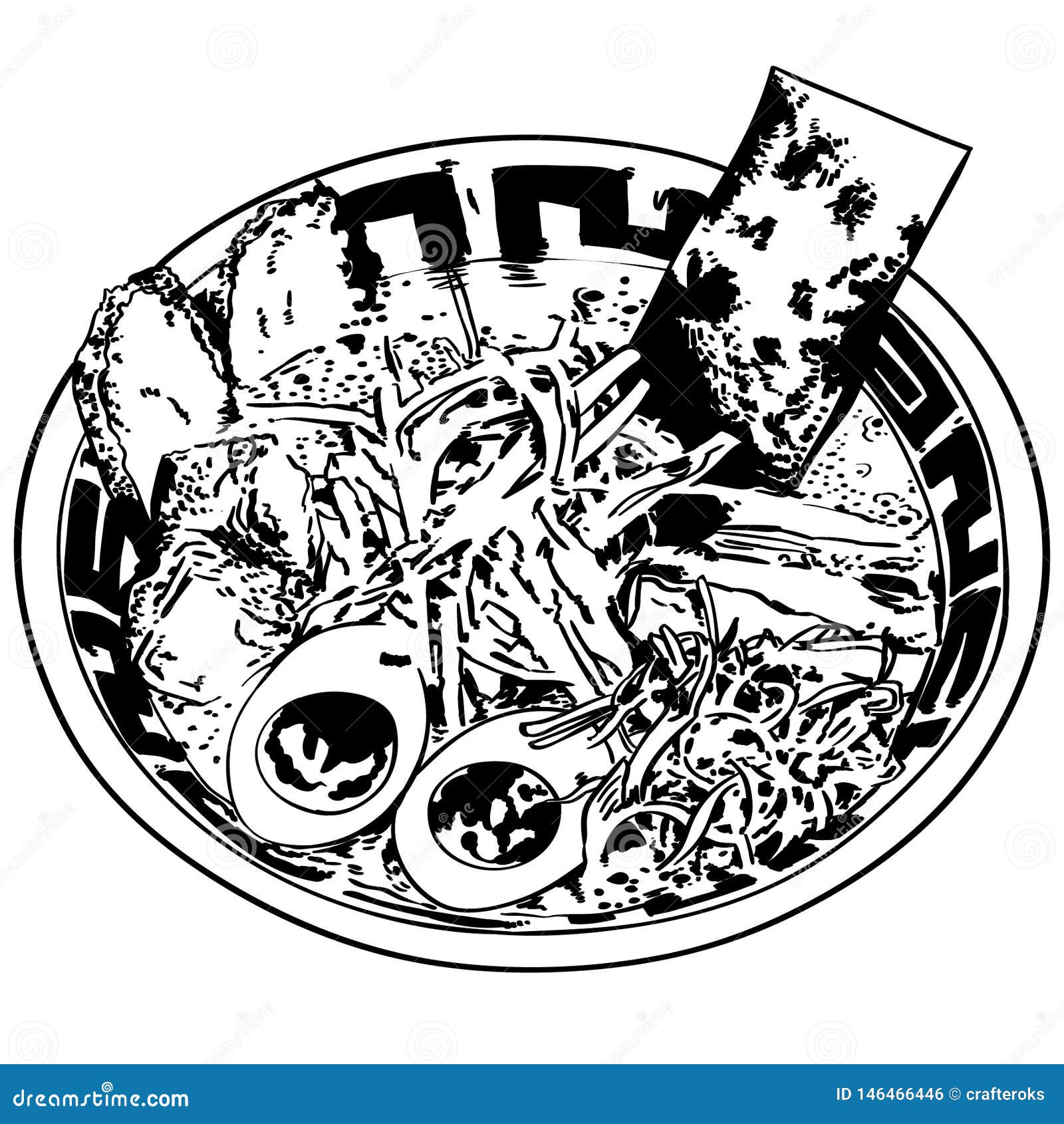 Ramen Vector Eps Hand Drawn, Vector, Eps, Logo, Icon, Silhouette ...