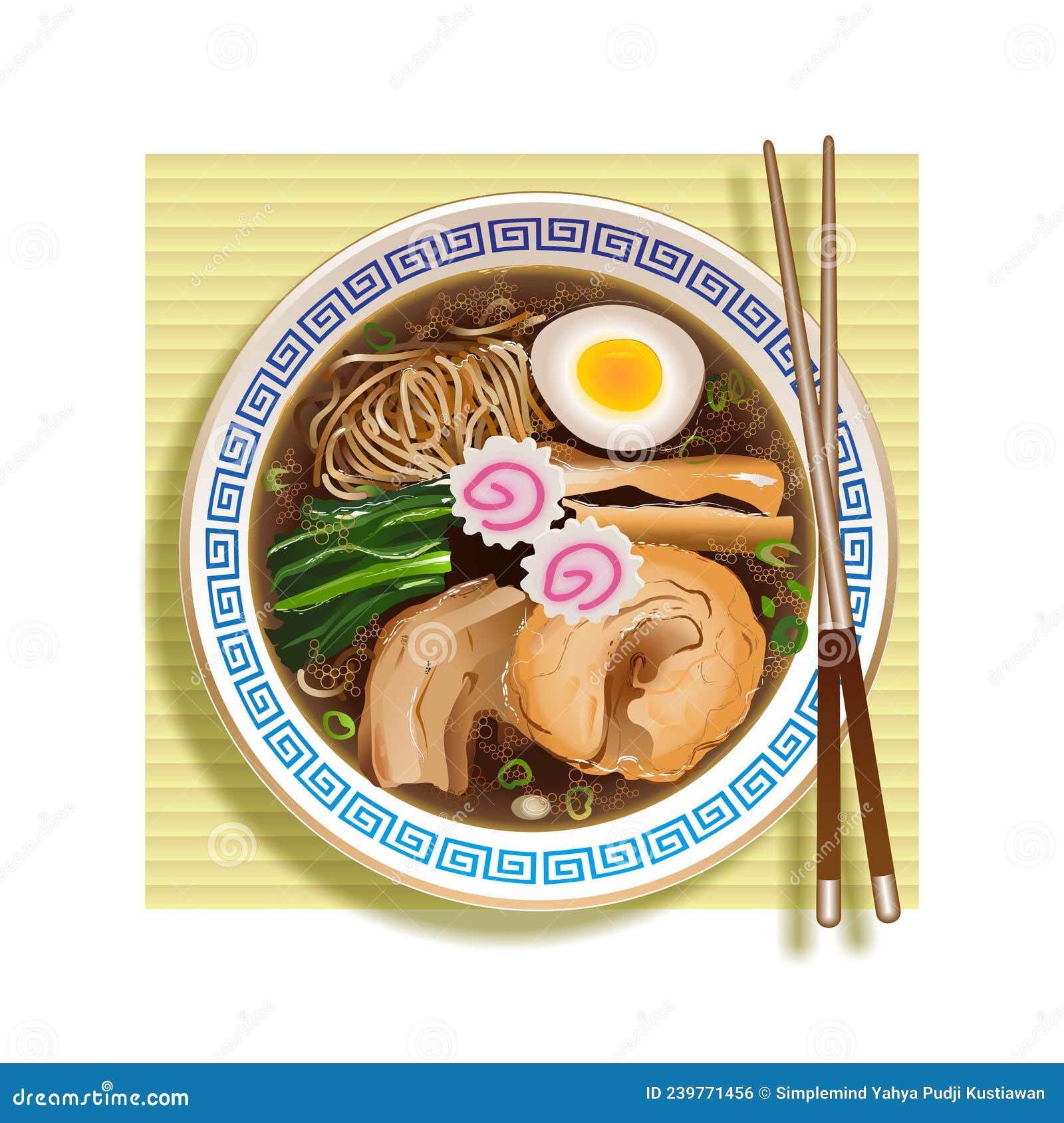 Ramen vector image stock vector. Illustration of graphic - 239771456