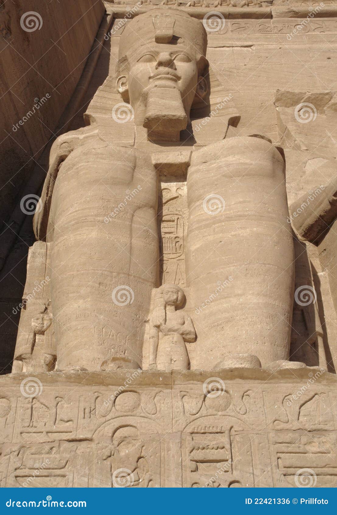Ramesses at Abu Simbel Temples in Egypt Stock Photo - Image of large ...
