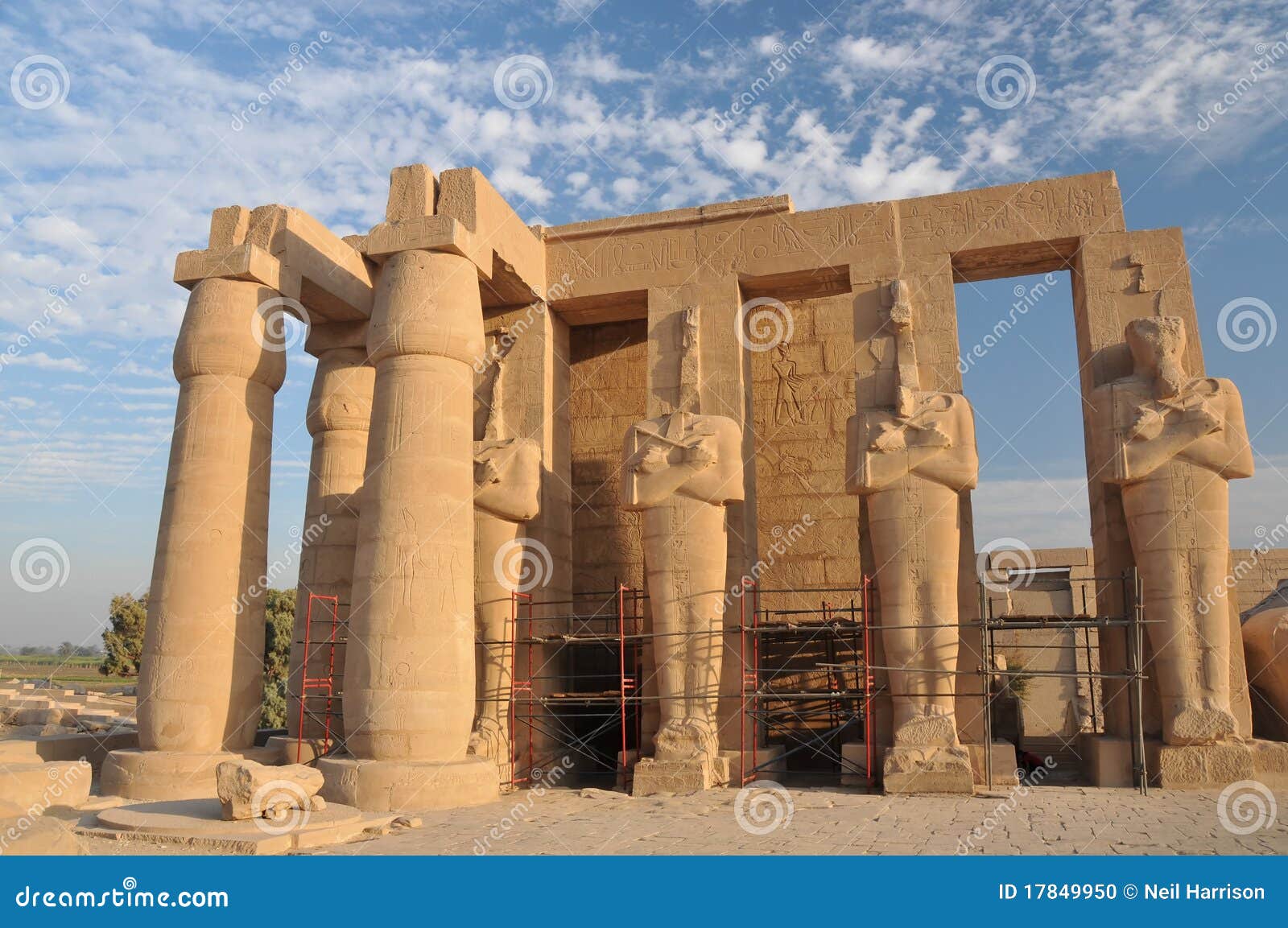 Ramesseum stock photo. Image of temple, archaeology, restoration - 17849950