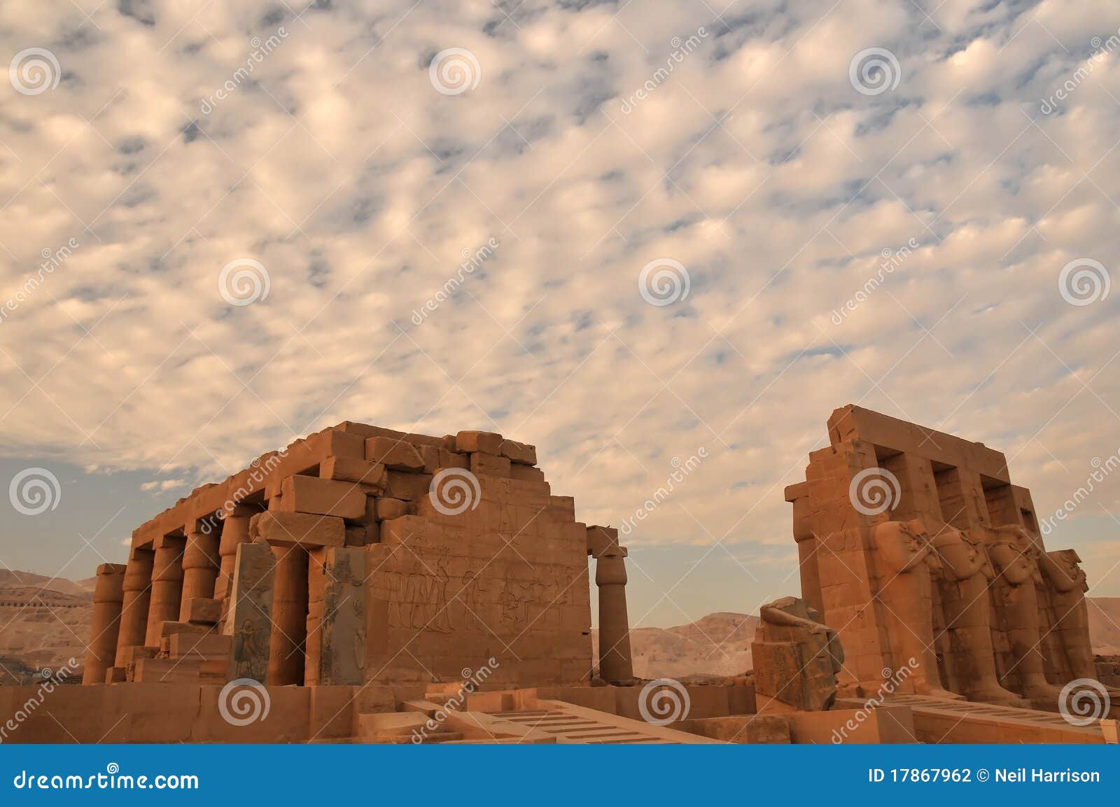 Ramesseum stock photo. Image of ancient, stone, ramses - 17867962