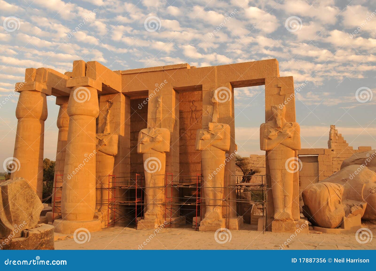 Ramesseum stock photo. Image of religious, mortuary, column - 17887356