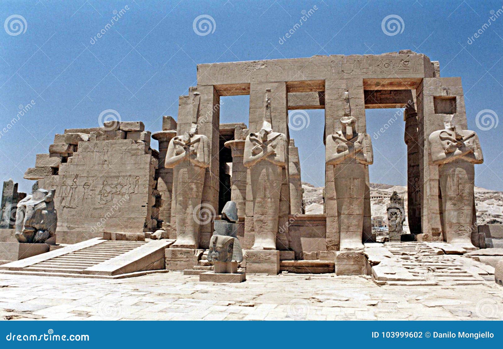 The ramesseum stock photo. Image of cultural, arabic - 103999602