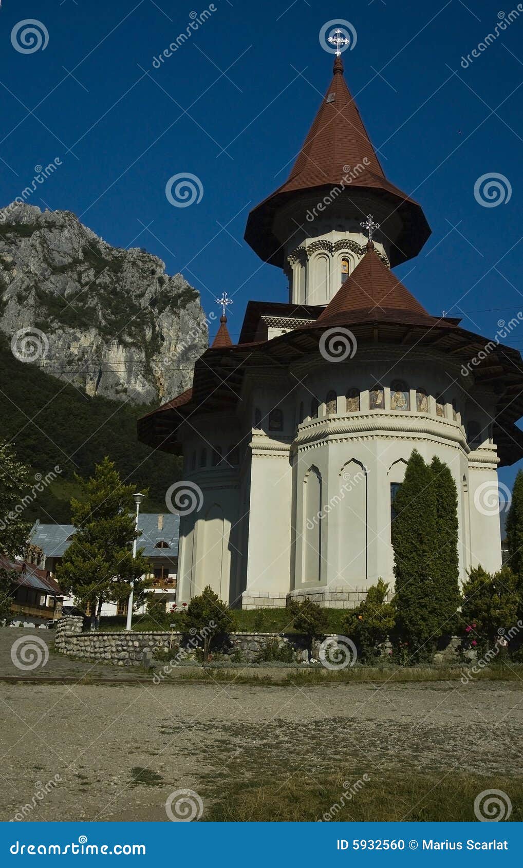 Ramet Monastery stock photo. Image of priest, roof, vegetation - 5932560