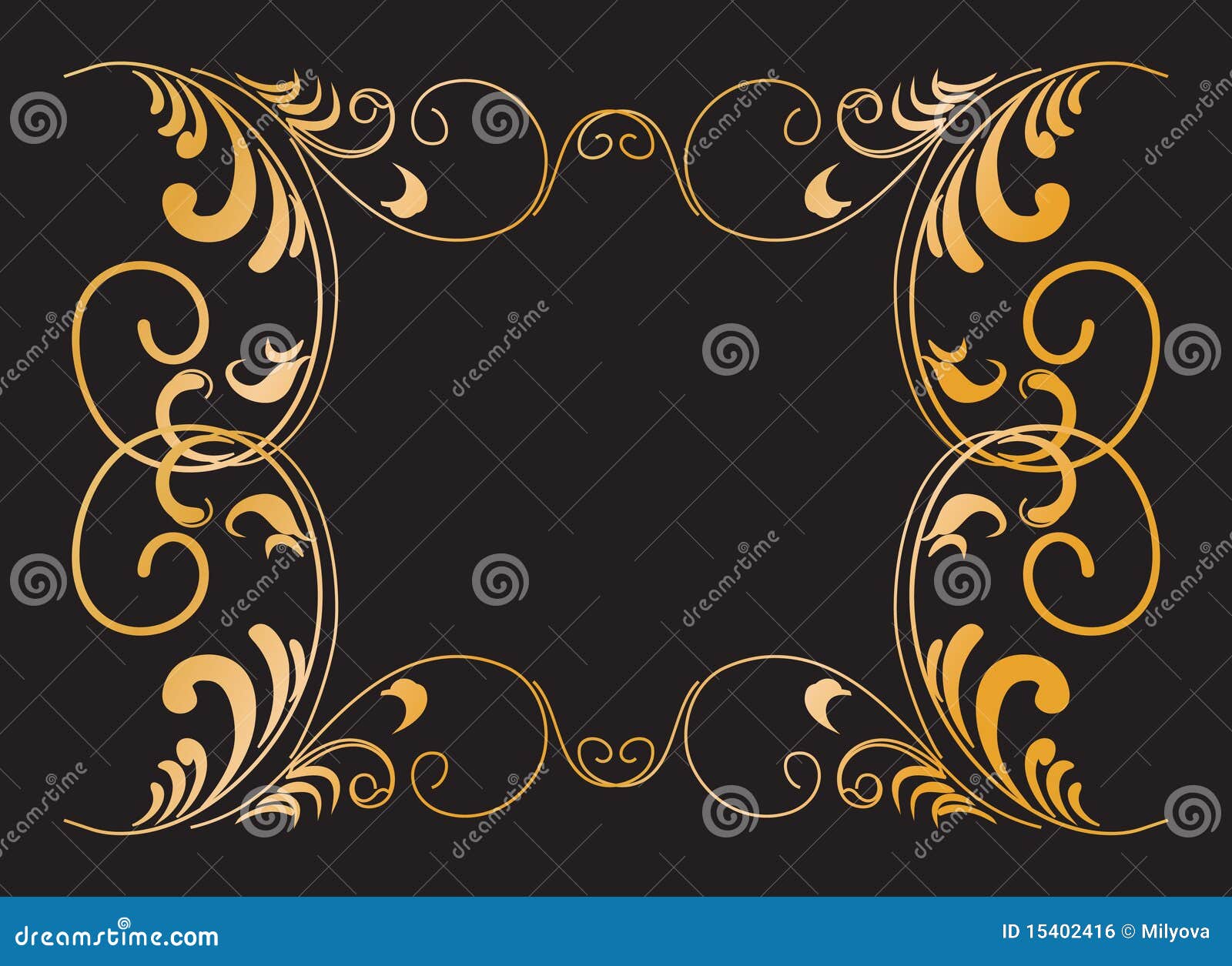 Ramificación-remolinar-marcos-uno Ilustración del Vector - Ilustración ...