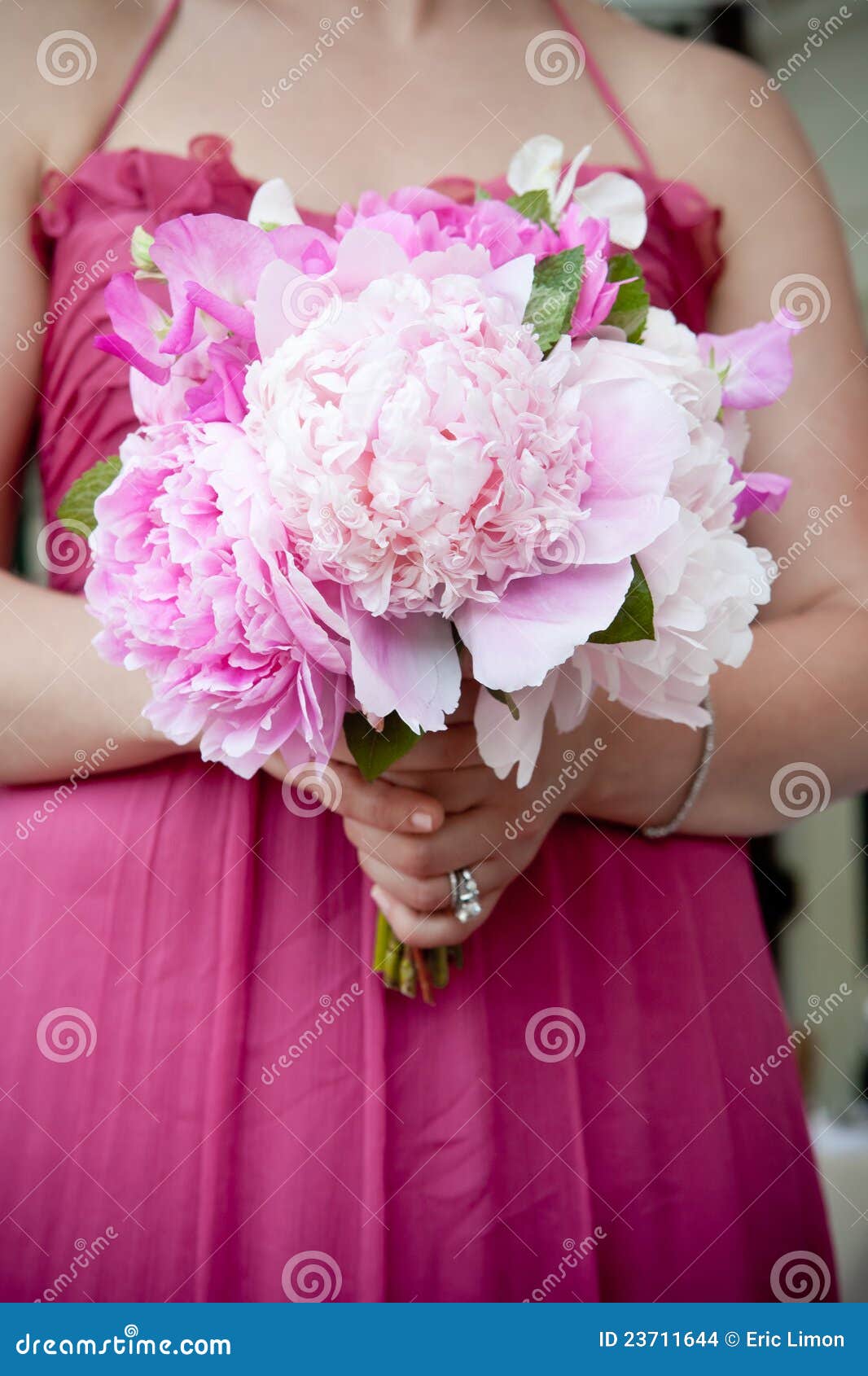 Ramo de flores rosadas foto de archivo. Imagen de nupcial - 23711644