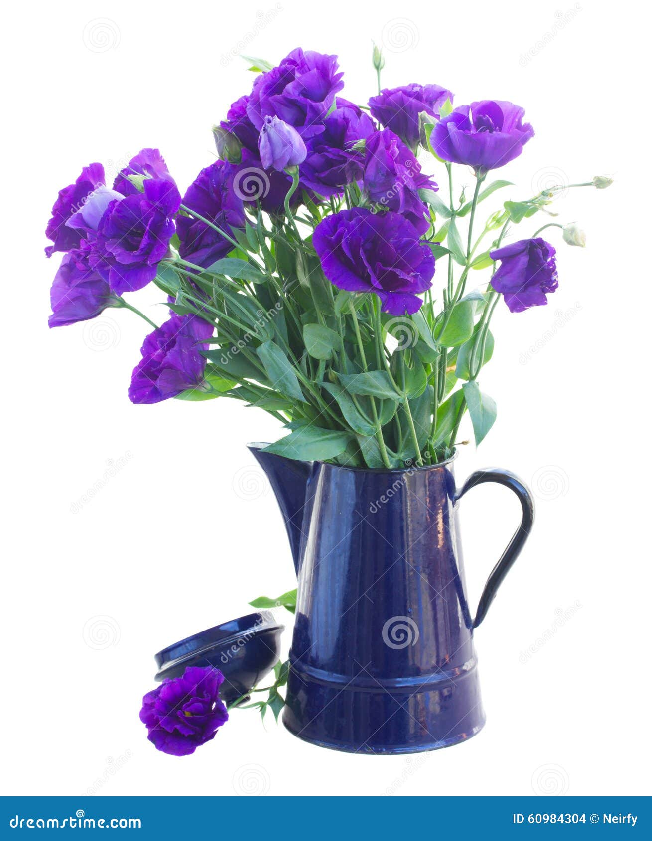 Ramo De Flores Violetas Del Eustoma Foto de archivo - Imagen de violeta ...