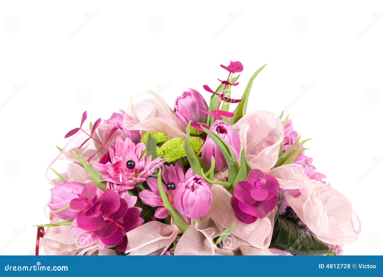 Ramo violeta foto de archivo. Imagen de flora, cinta, rosa - 4812728