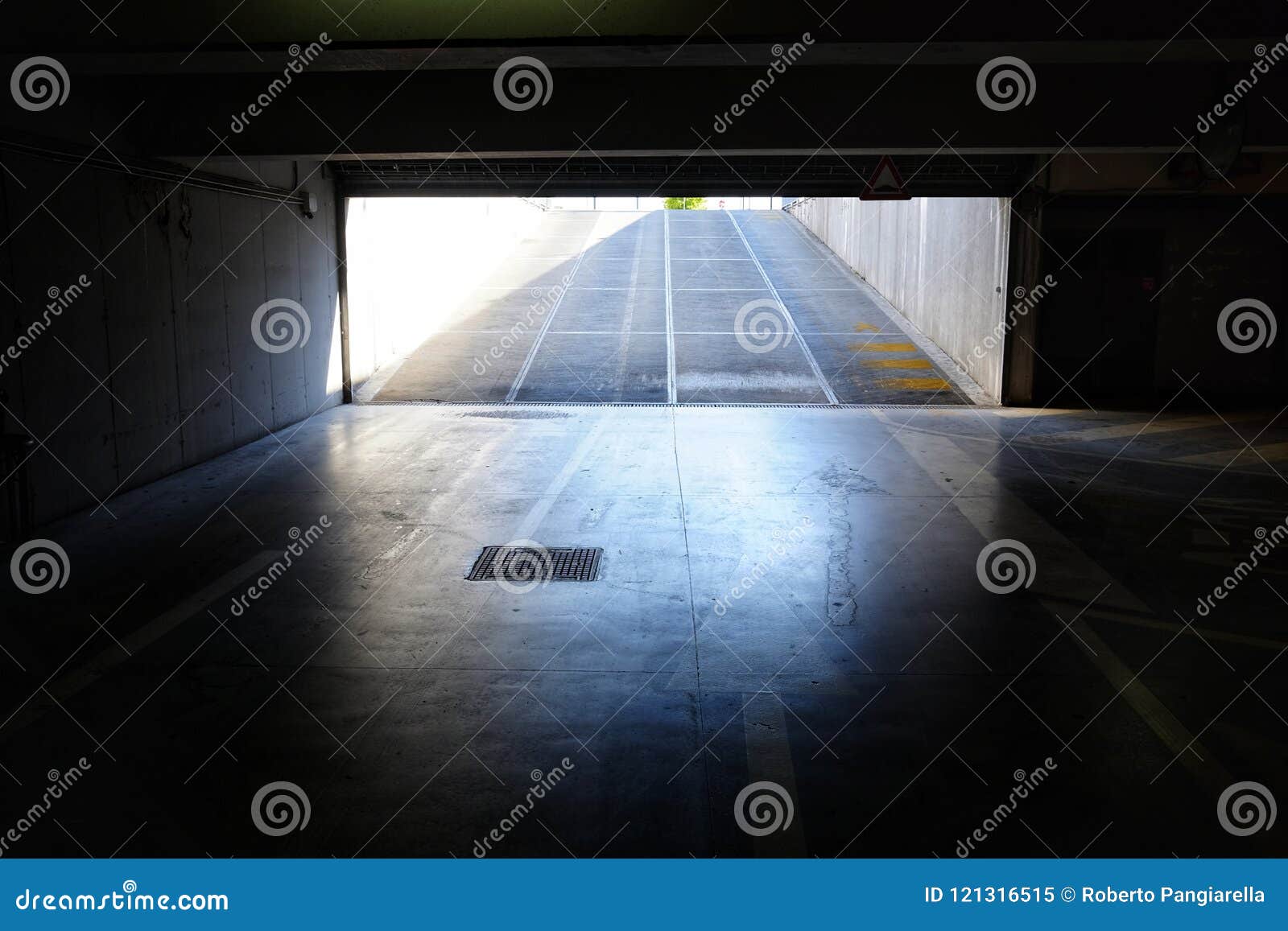 Ramp Access Underground Parking Stock Image - Image of covered, symbol ...