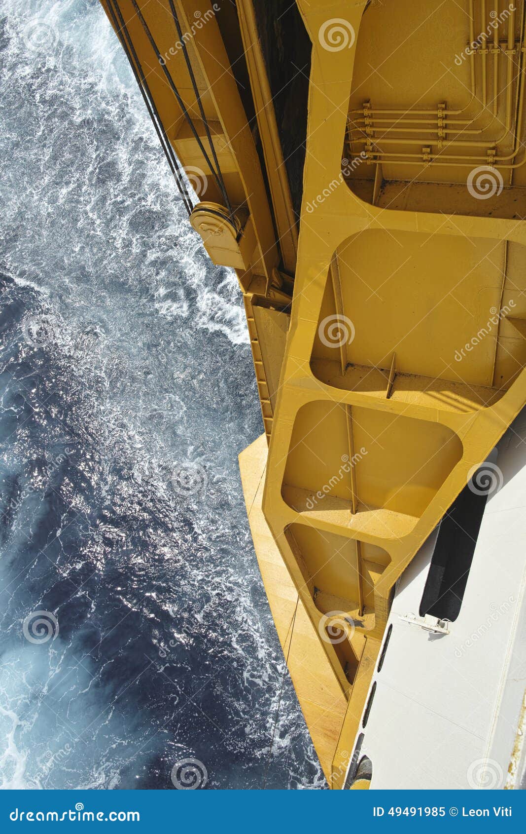 Ramp of a big vessel stock image. Image of container - 49491985