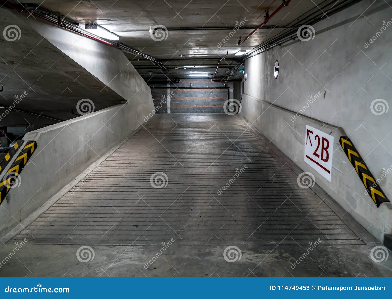 Ramp for car stock image. Image of park, people, entrance - 114749453