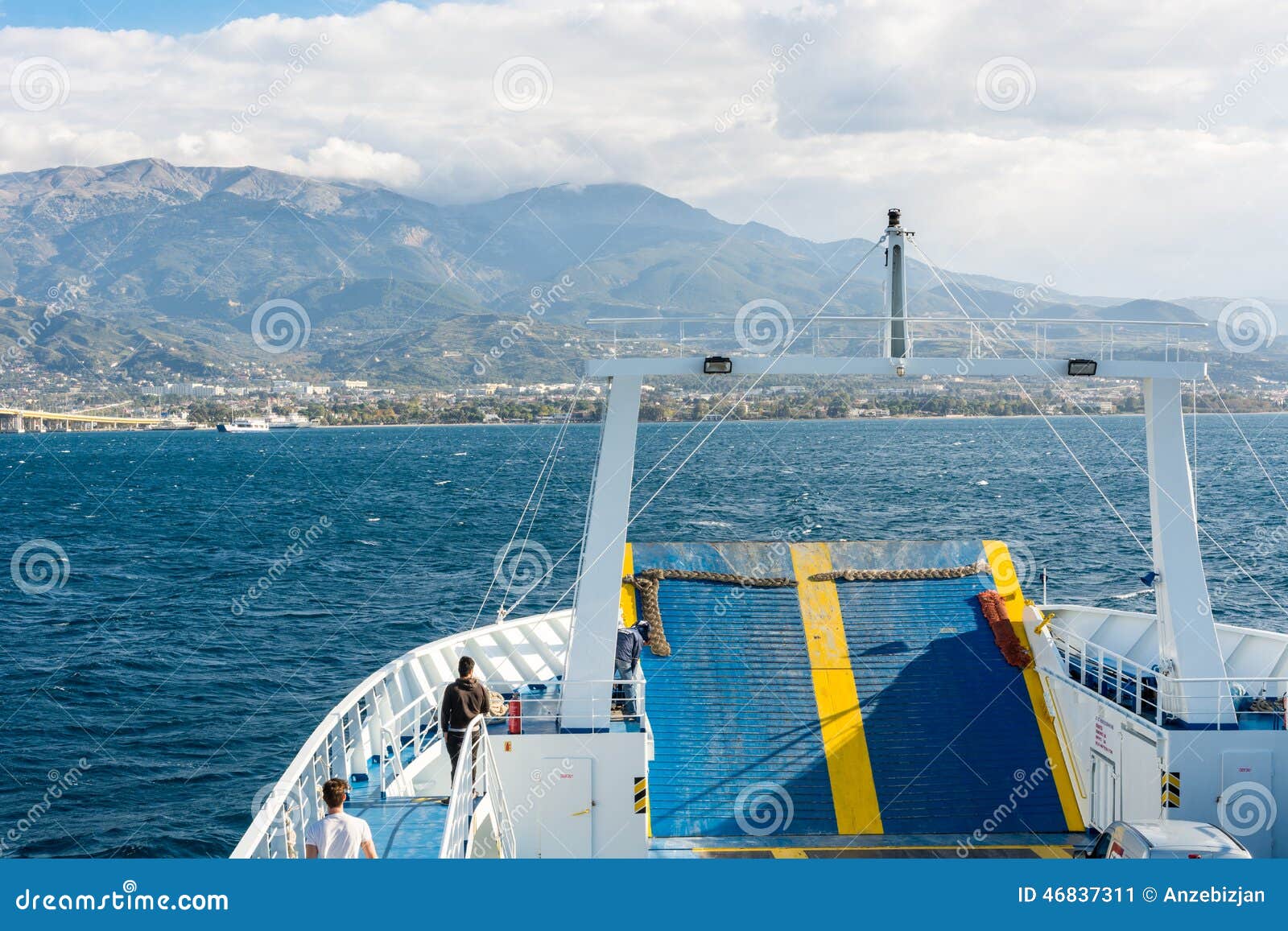 Ramp of a car ferry stock image. Image of coastal, business - 46837311