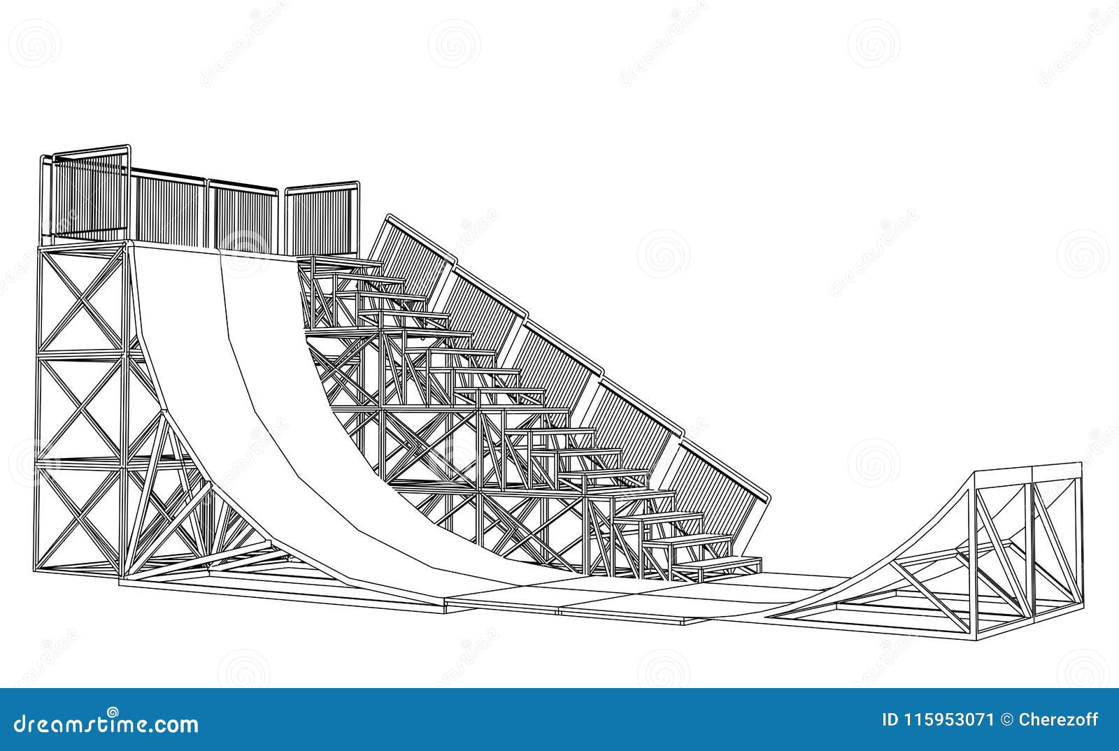 Ramp Concept Outline. Vector Stock Vector - Illustration of inline ...