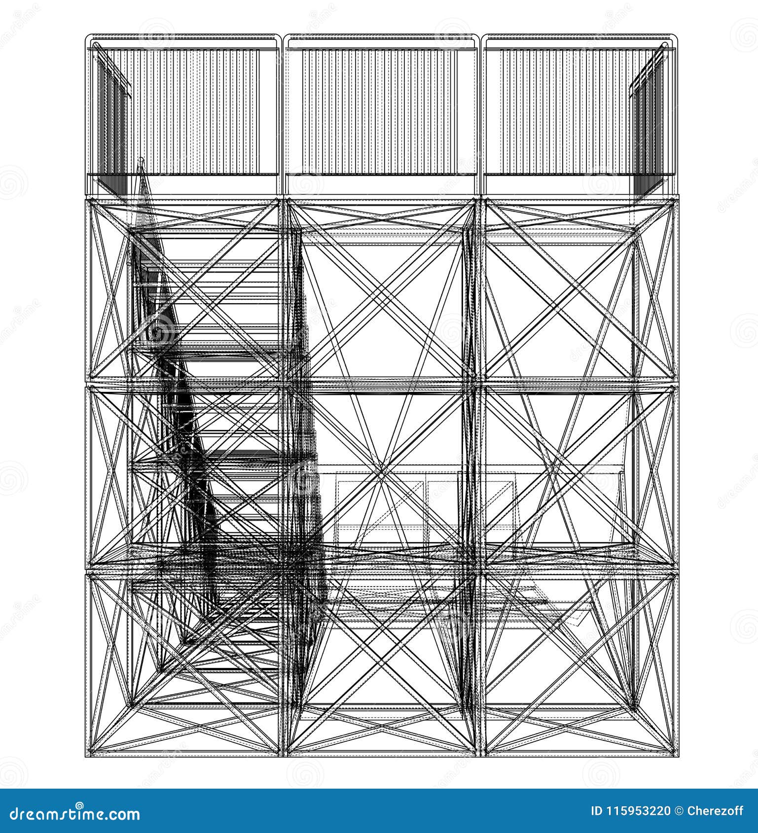 Ramp Concept Outline. Vector Stock Vector - Illustration of isolated ...