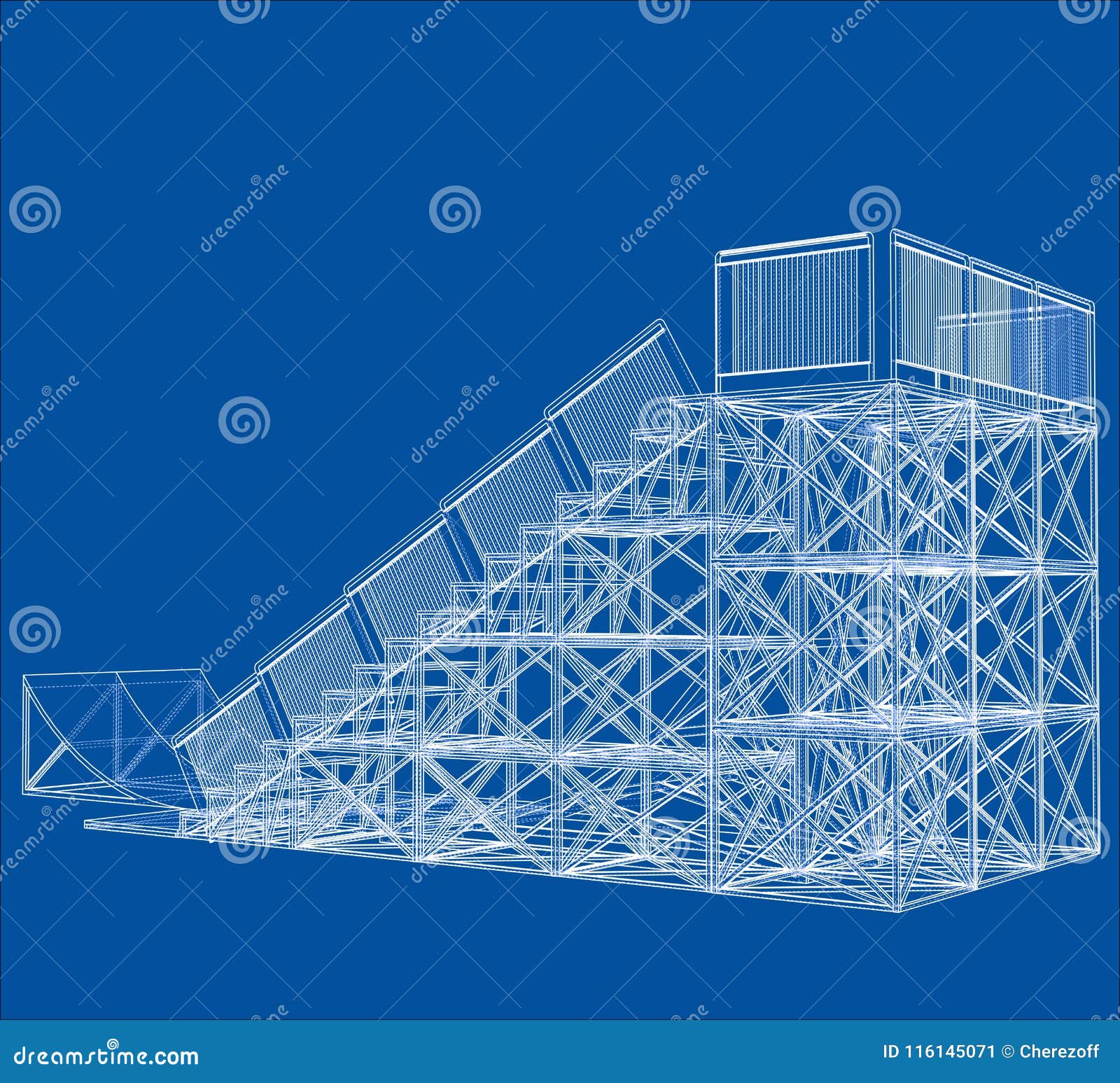 Ramp Concept Outline. Vector Stock Vector - Illustration of culture ...