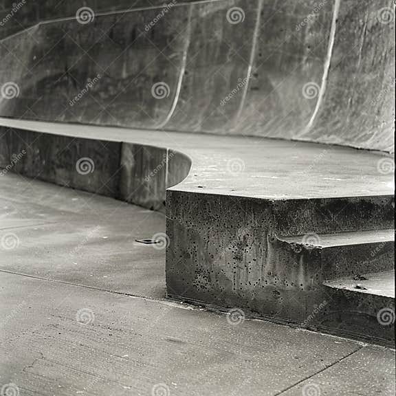 Ramp Corner View, Modern Design, Perfect for Accessibility Stock ...