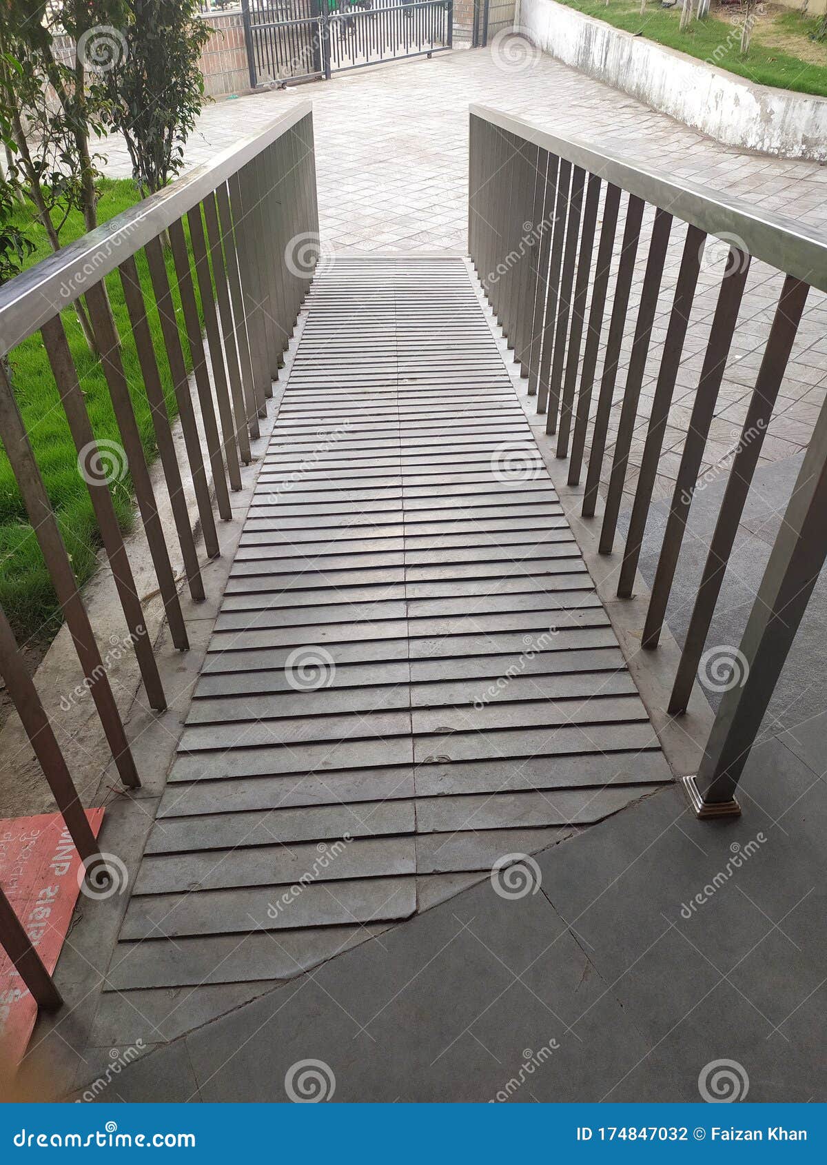 Ramp for Diffentlyabled People Stock Photo - Image of school, people ...