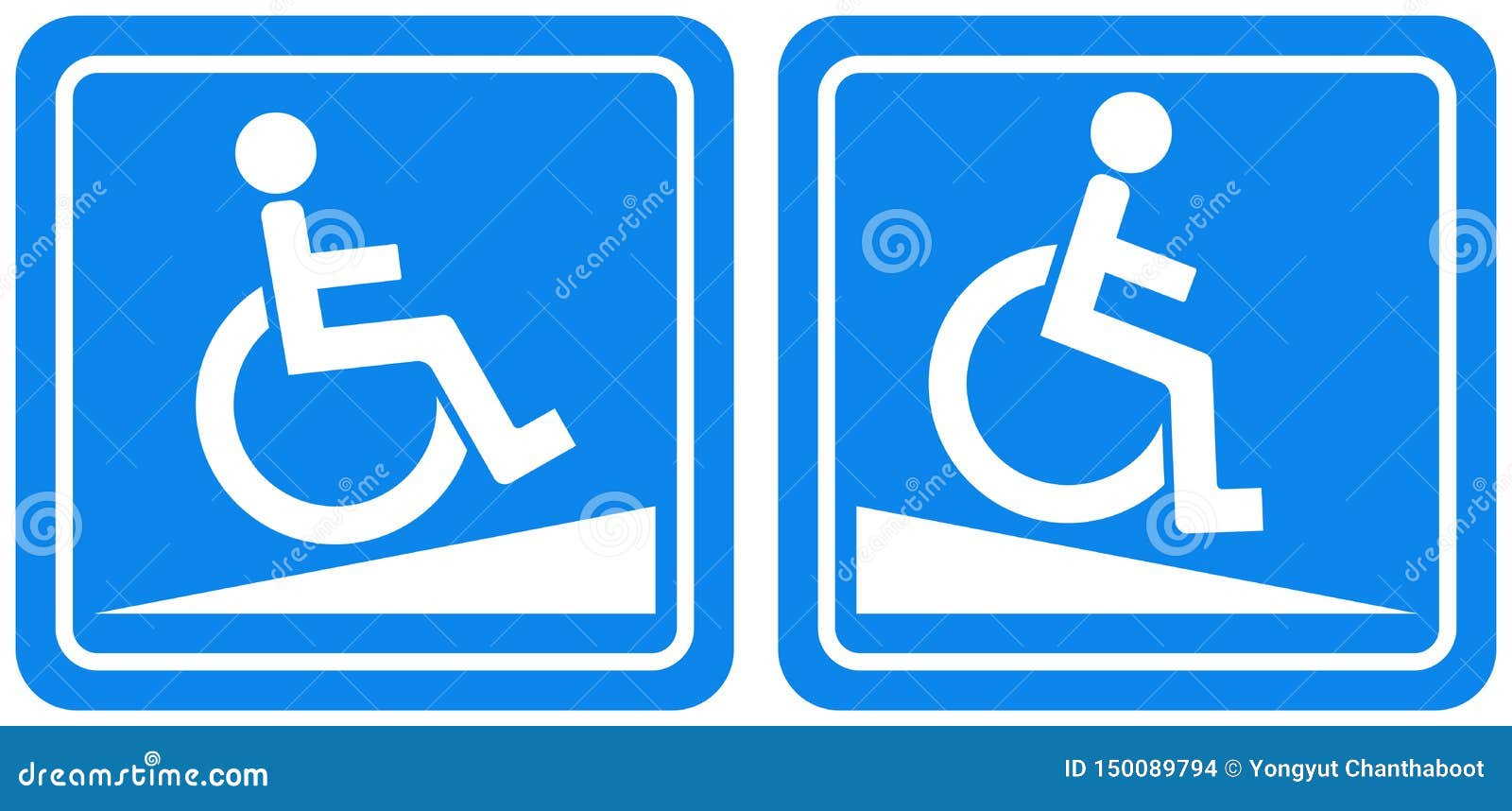 Ramp For The Disabled Symbol Sign, Vector Illustration, Isolate On ...