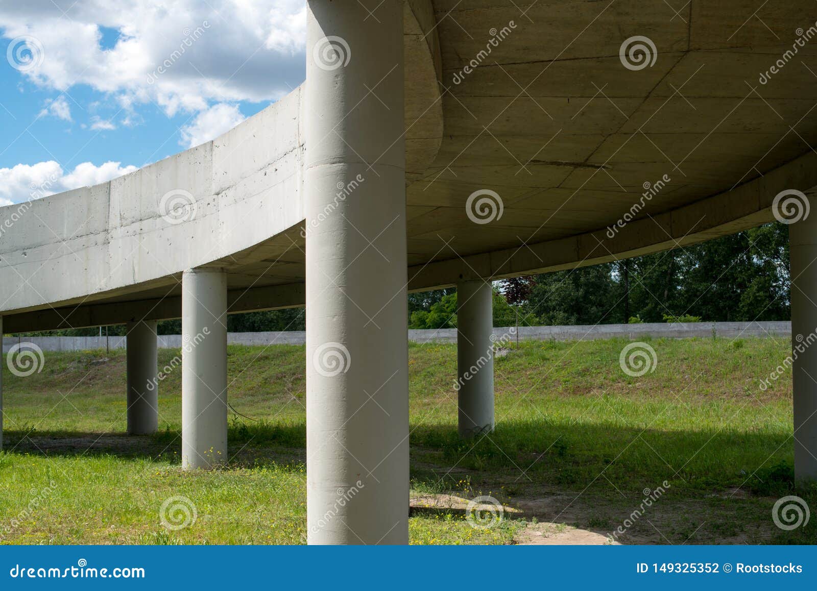 The Ramp of the Grade-separated Road Junction Stock Photo - Image of ...