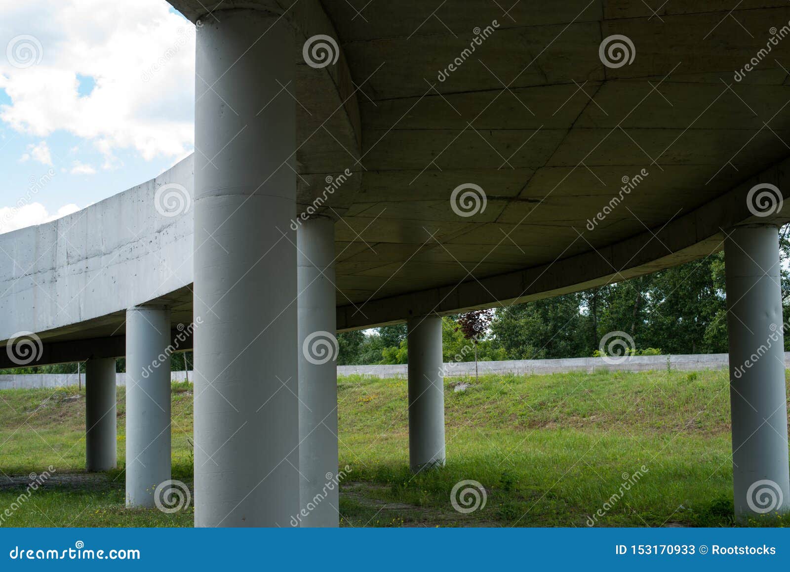 The Ramp of the Grade-separated Road Junction Stock Image - Image of ...