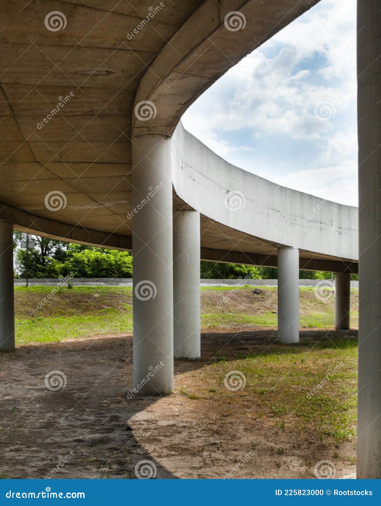 The Ramp of the Grade-separated Road Junction Stock Photo - Image of ...