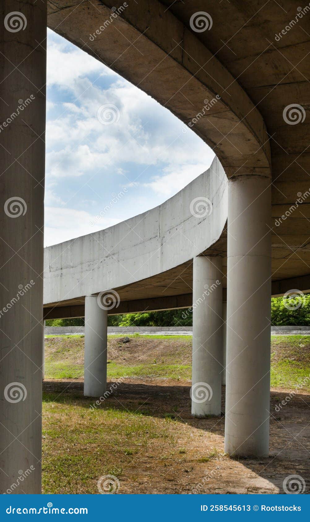 The Ramp of the Grade-separated Road Junction Stock Image - Image of ...