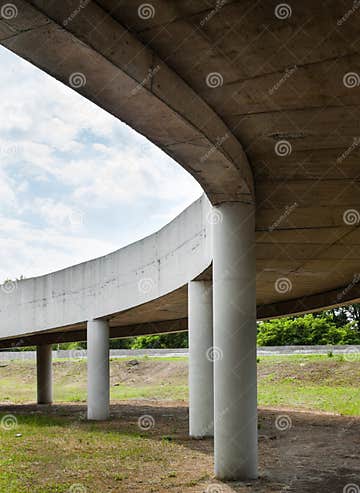 The Ramp of the Grade-separated Road Junction Stock Photo - Image of ...