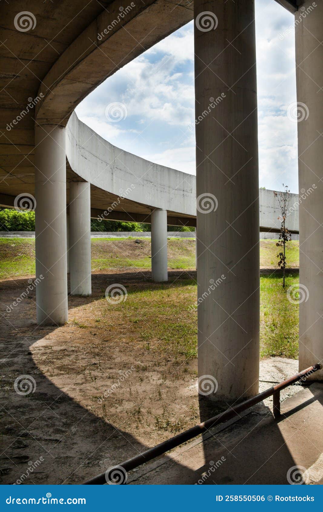 The Ramp of the Grade-separated Road Junction Stock Photo - Image of ...