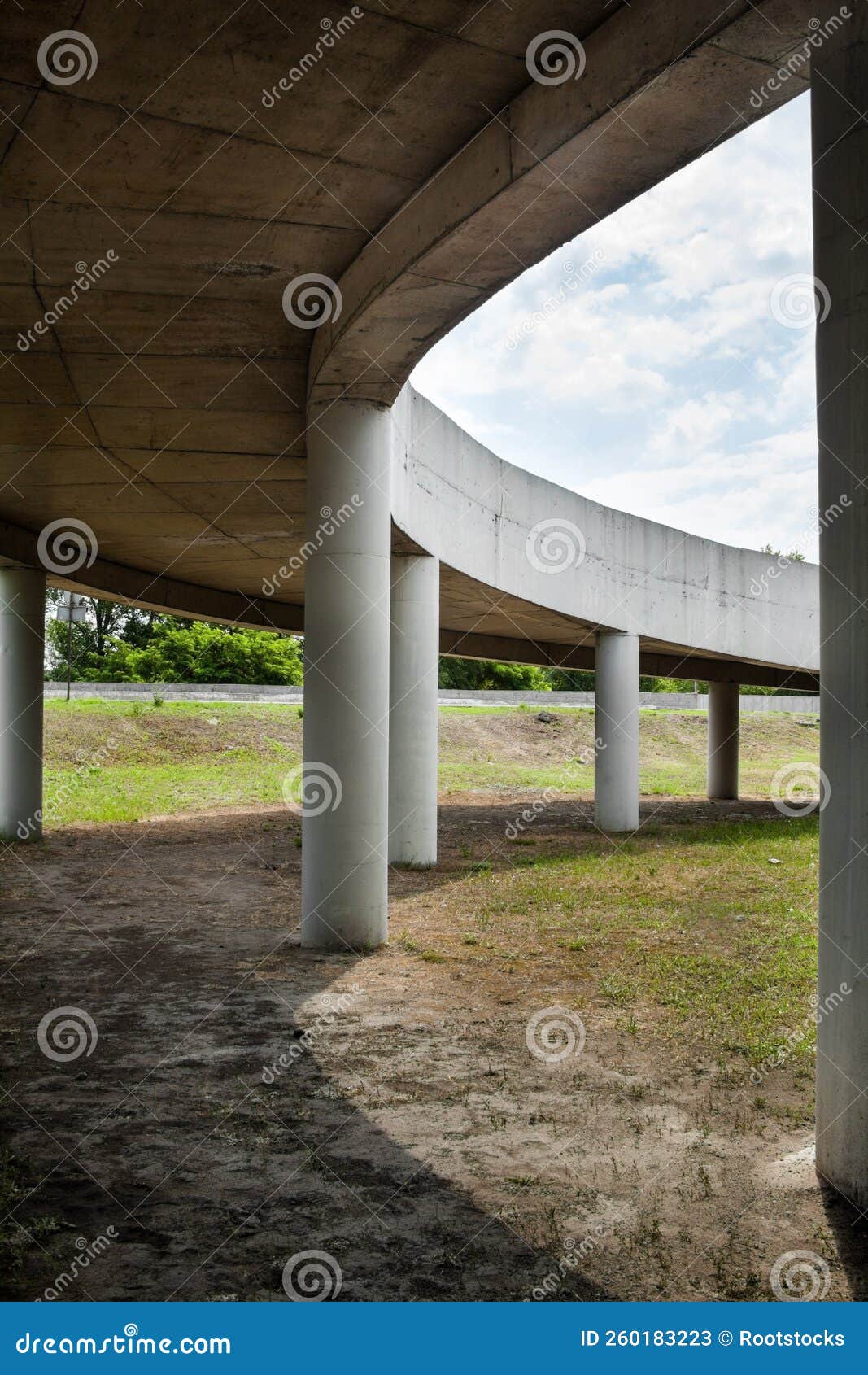 The Ramp of the Grade-separated Road Junction Stock Image - Image of ...