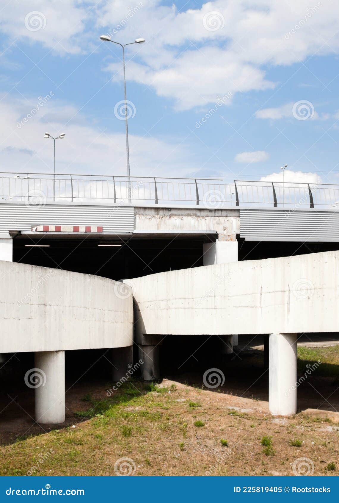 The Ramp of the Grade-separated Road Junction Stock Image - Image of ...