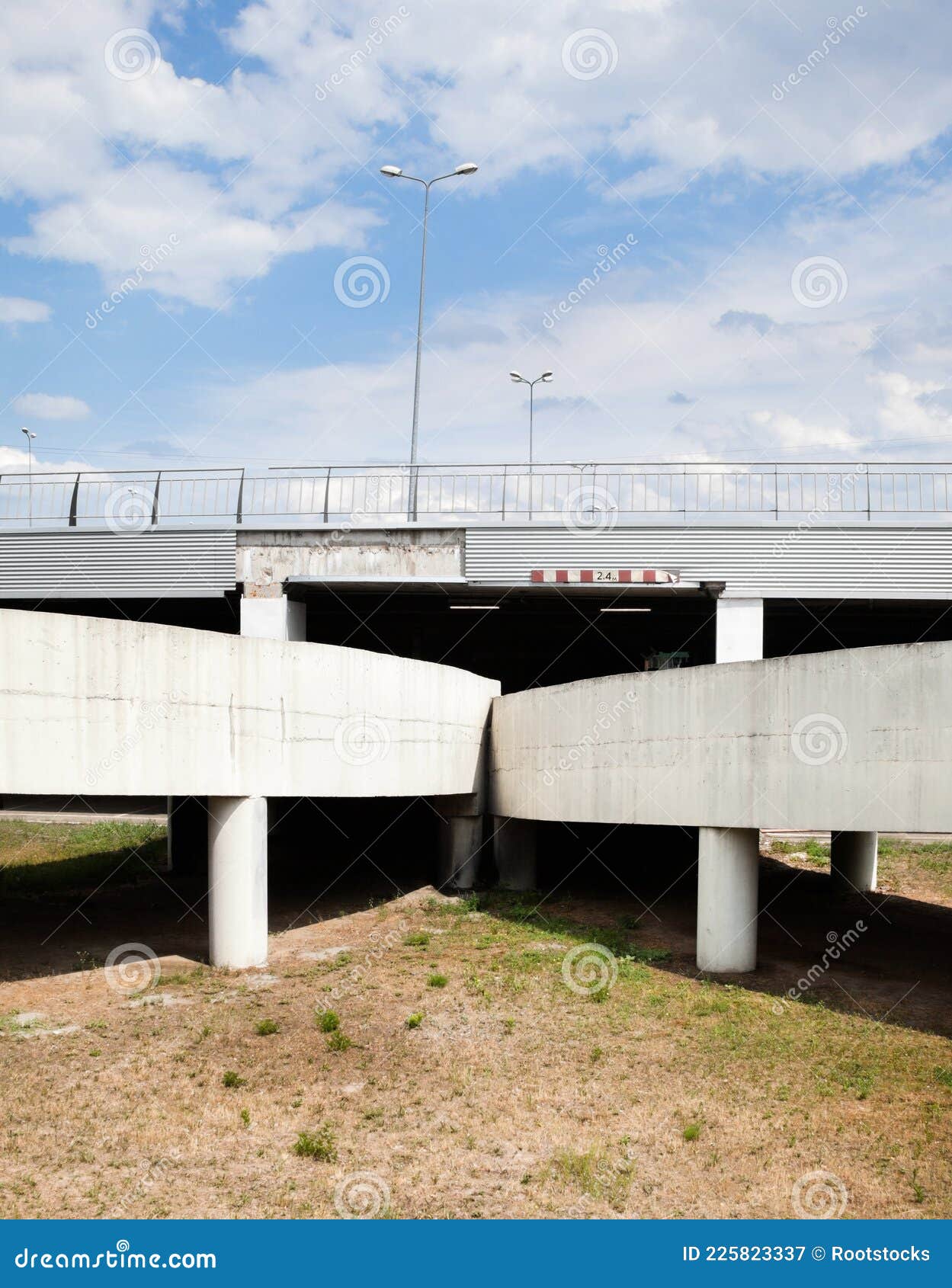 The Ramp of the Grade-separated Road Junction Stock Image - Image of ...
