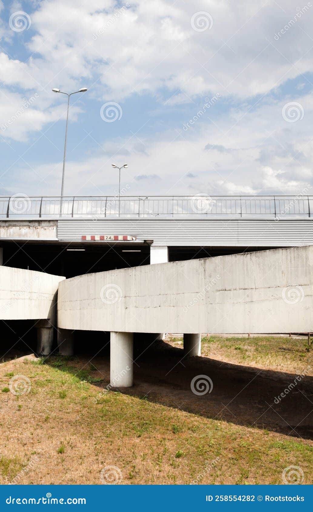 The Ramp of the Grade-separated Road Junction Stock Photo - Image of ...
