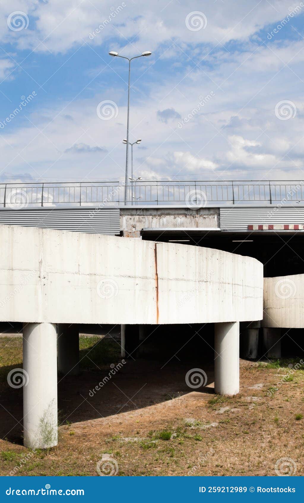 The Ramp of the Grade-separated Road Junction Stock Image - Image of ...
