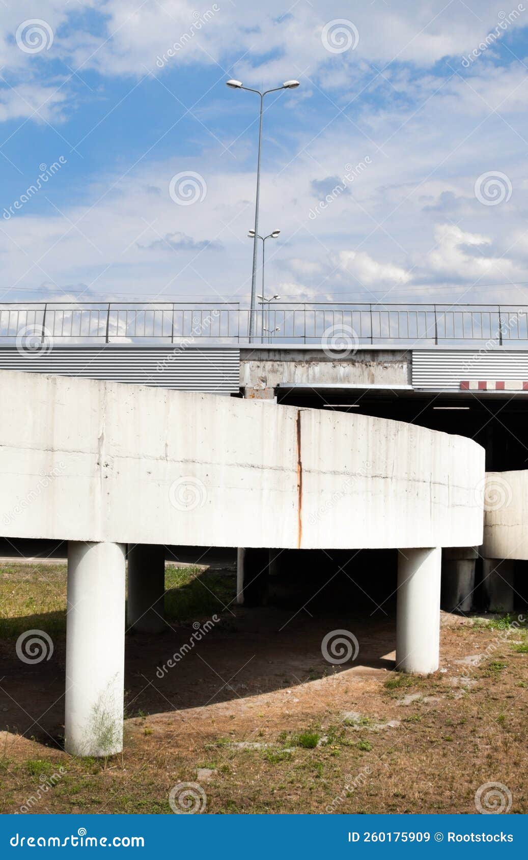 The Ramp of the Grade-separated Road Junction Stock Image - Image of ...