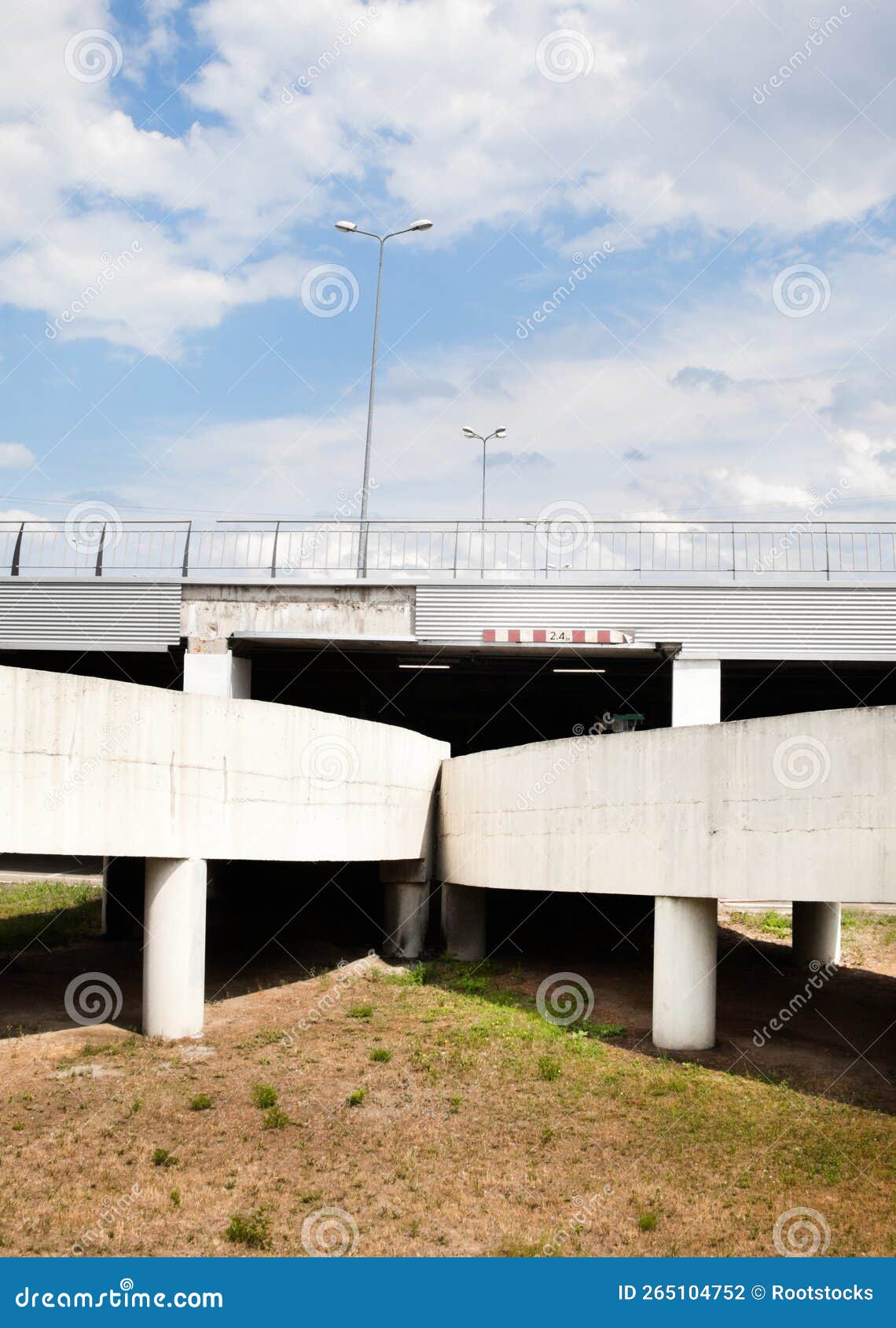 The Ramp of the Grade-separated Road Junction Stock Photo - Image of ...