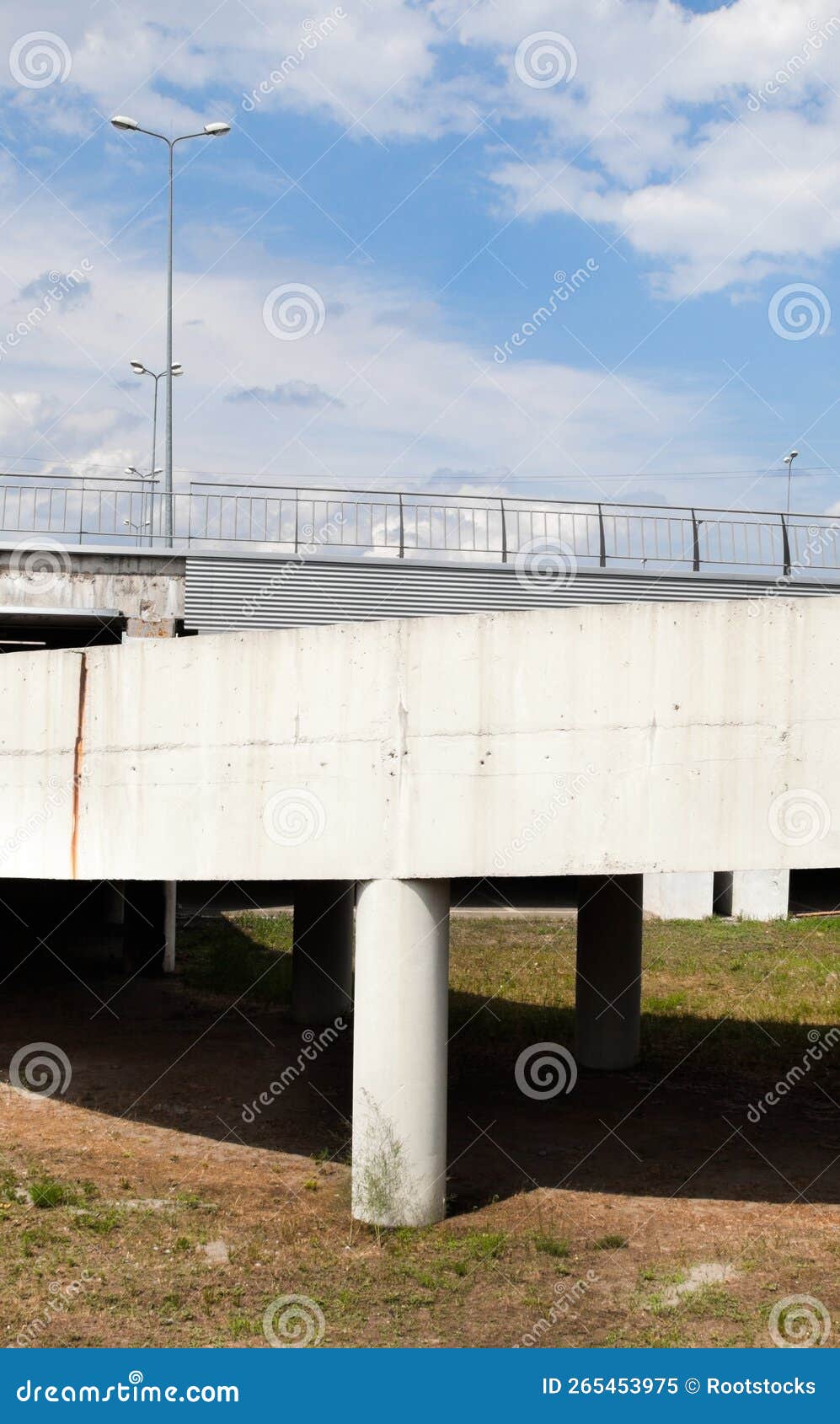 The Ramp of the Grade-separated Road Junction Stock Image - Image of ...