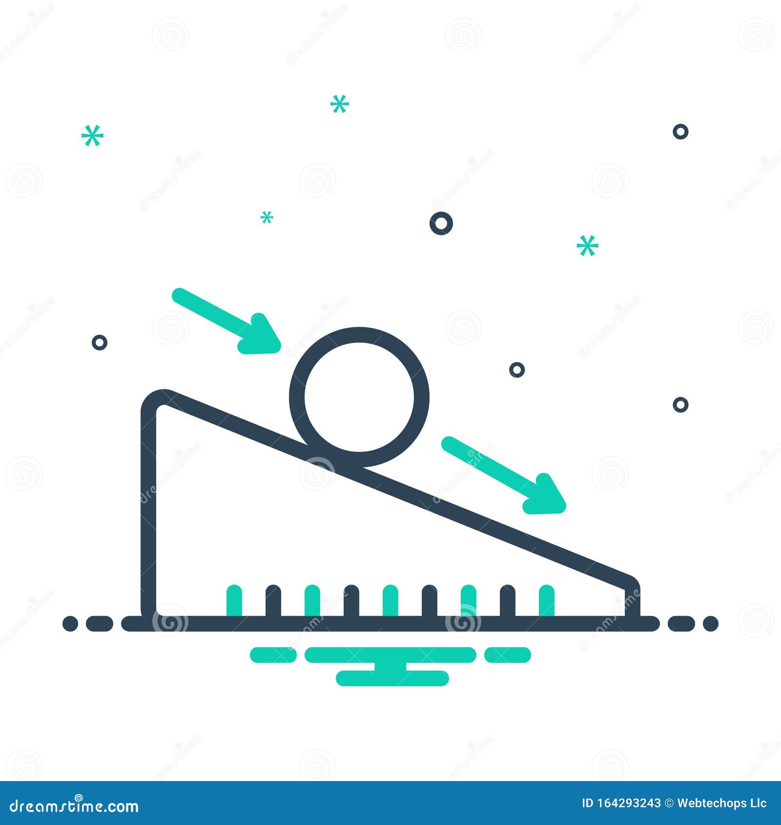 Mix Icon for Ramp, Slope and Trailer Stock Vector - Illustration of ...