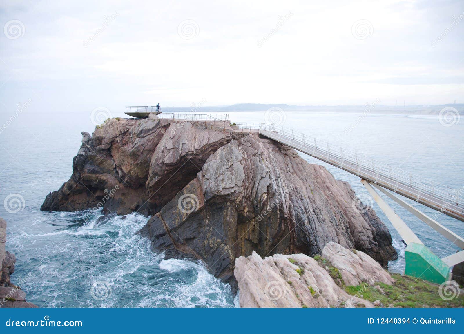 Ramp over sea stock photo. Image of circle, circular - 12440394