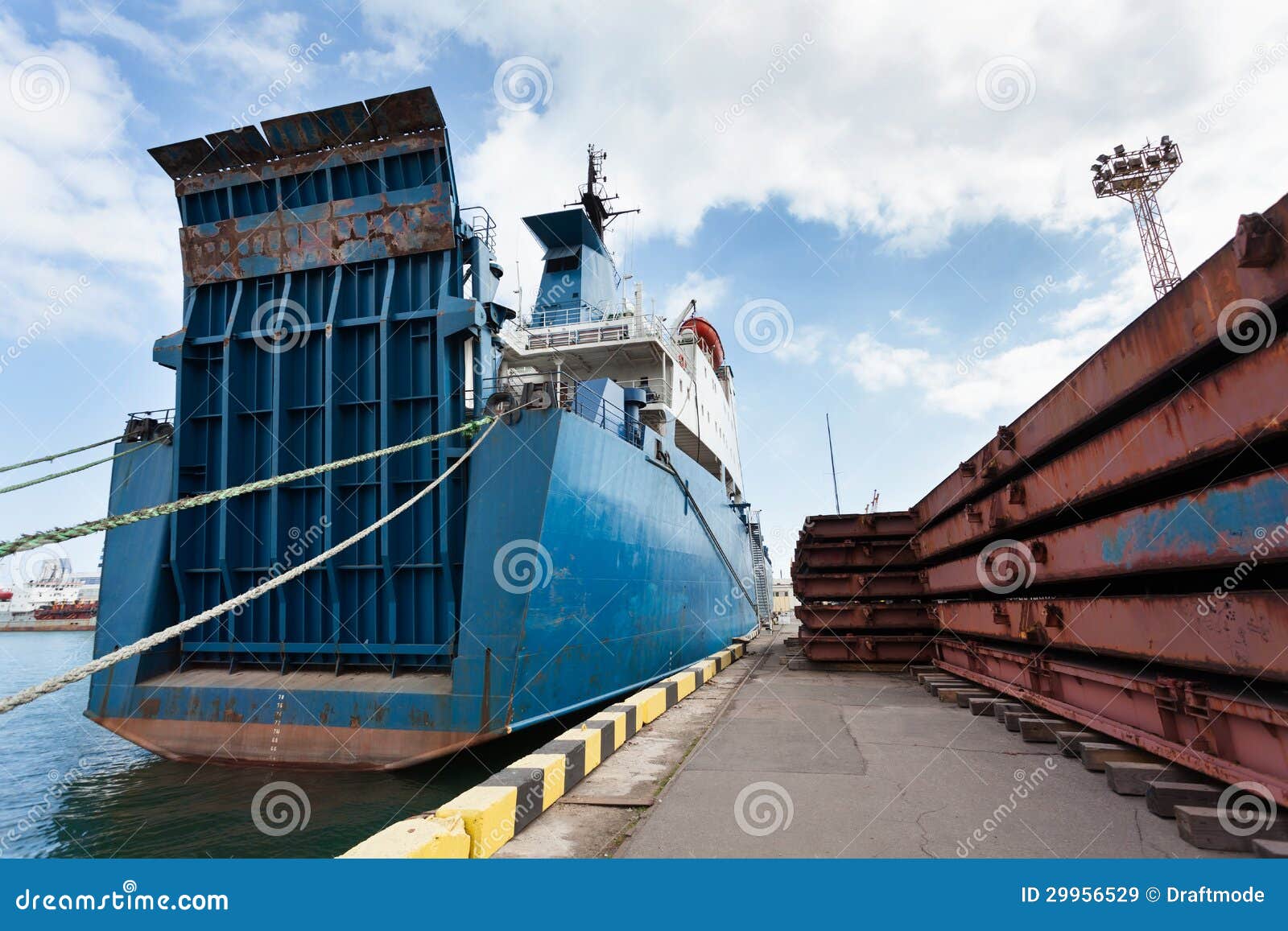 Ramp ship stock image. Image of carry, steel, ship, ramp - 29956529
