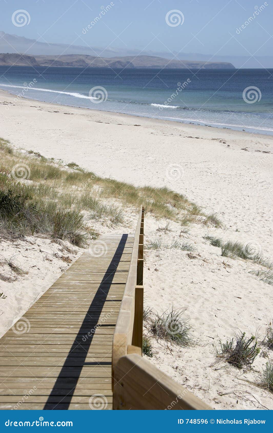 Ramp to the Beach stock photo. Image of hills, vegetation - 748596