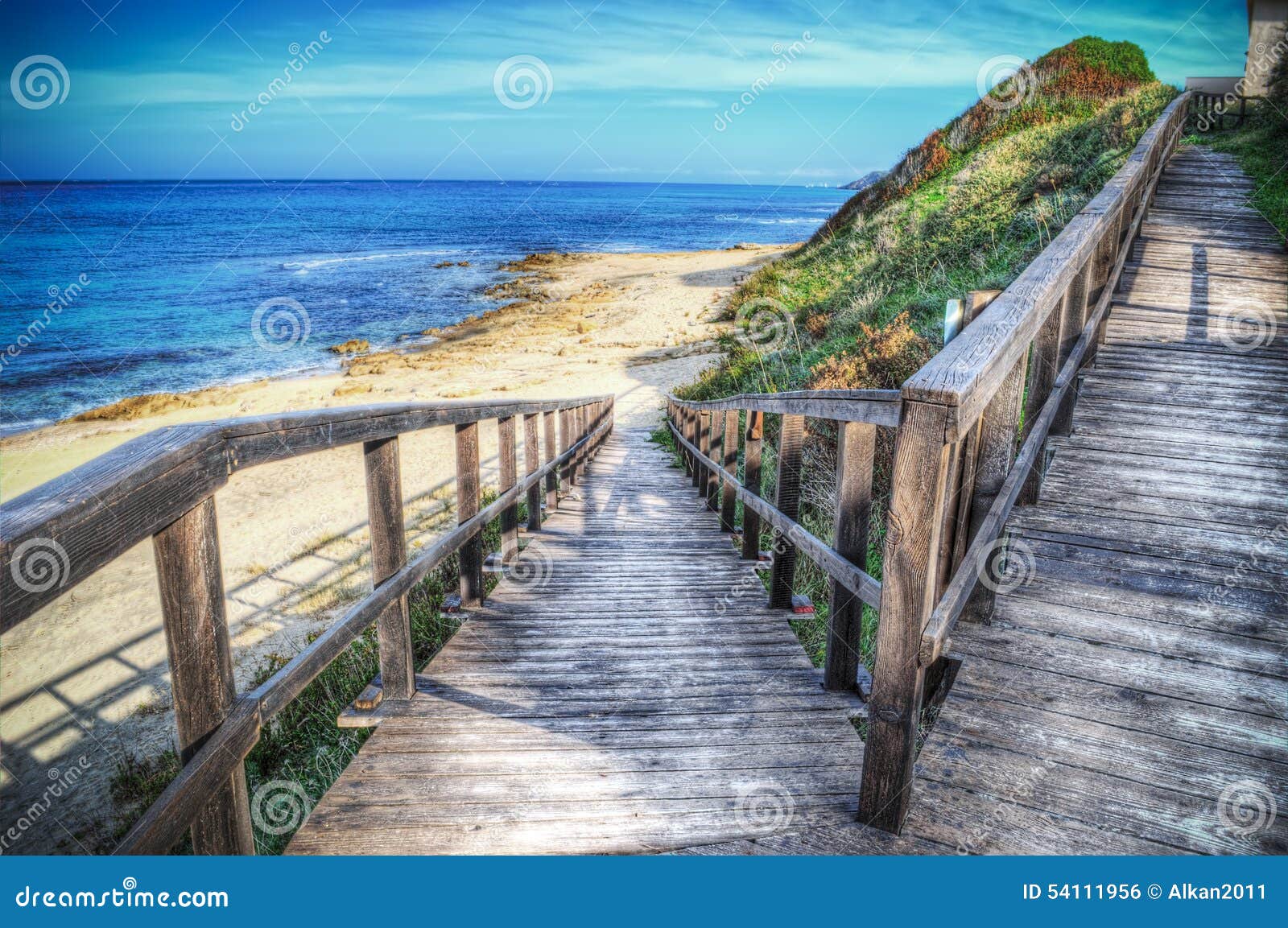 Ramp to the beach stock photo. Image of seascape, slope - 54111956