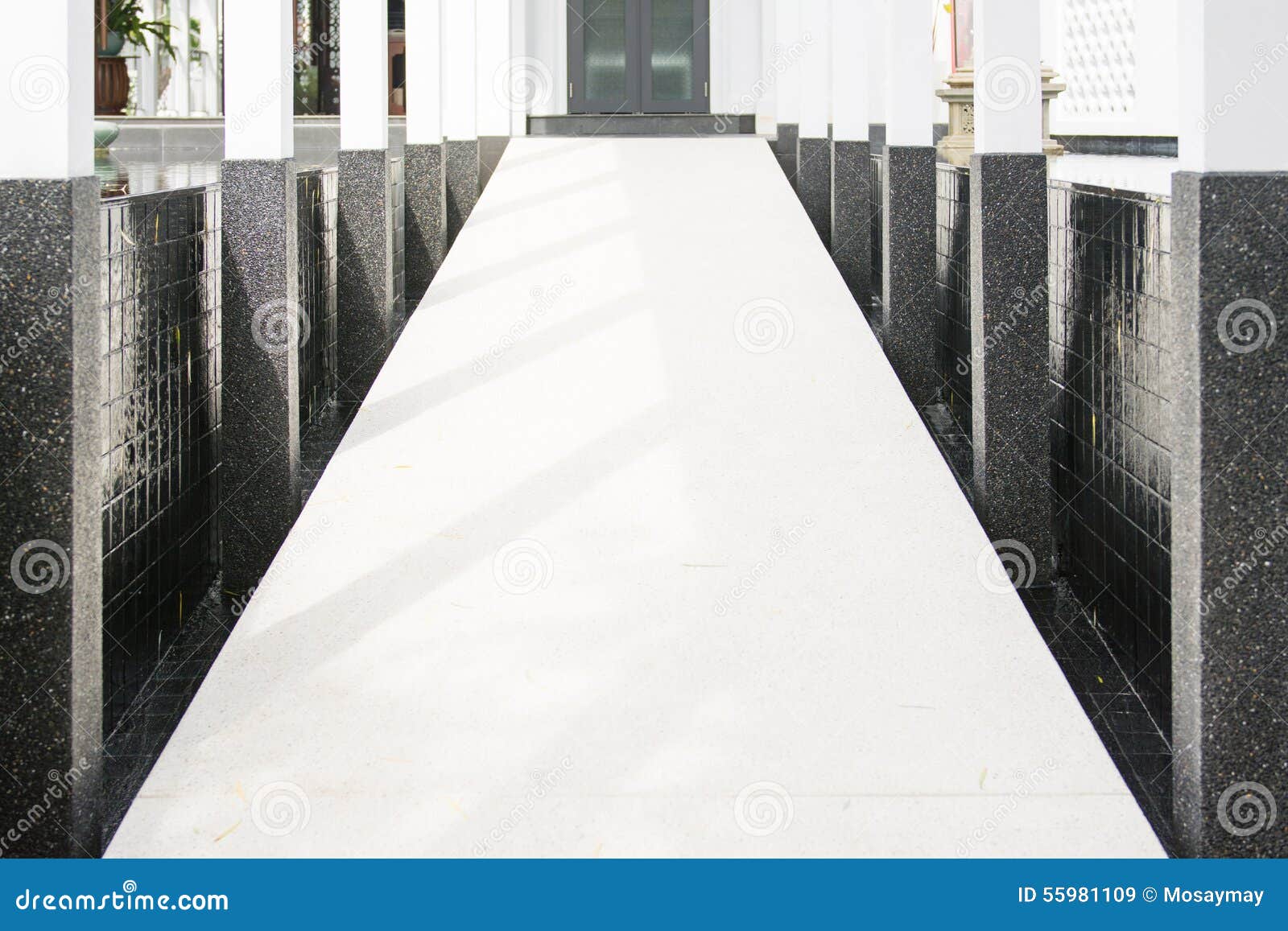 Ramp Up To the Building for Wheelchairs Stock Image - Image of white ...