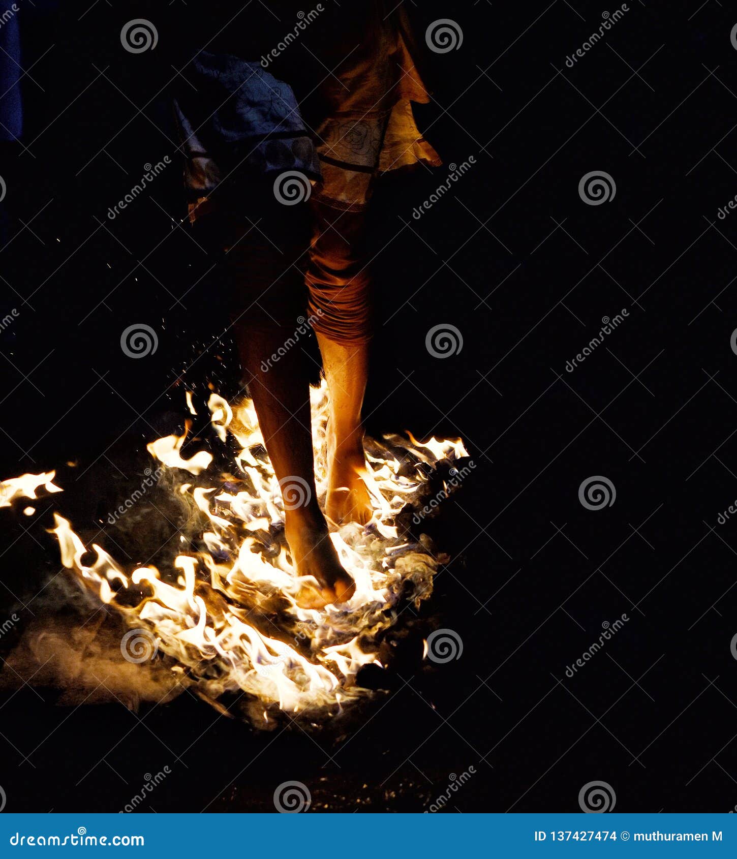 Fire walk stock photo. Image of barefoot, fire, ramp - 137427474